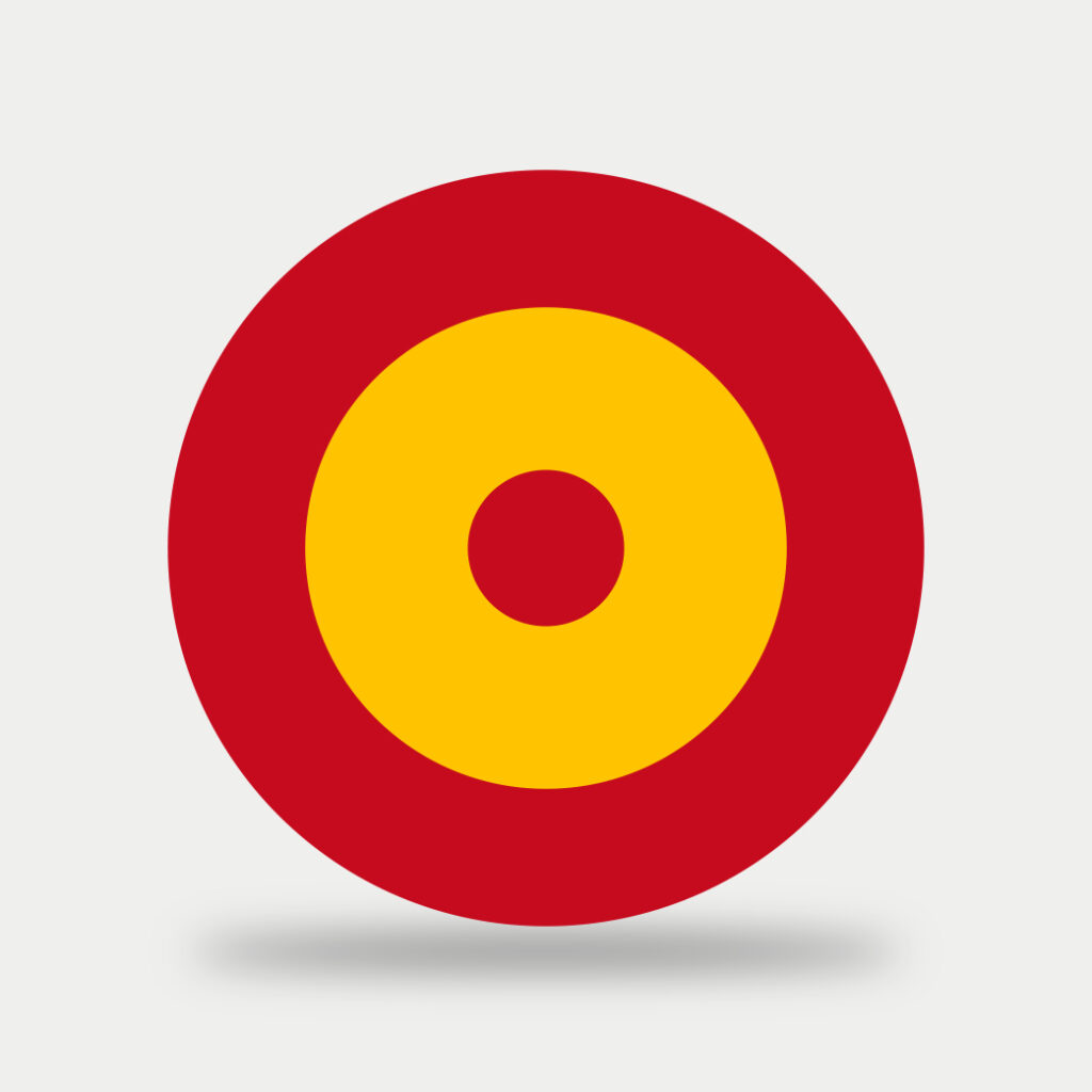 Diorama Base Spanish Airforce Roundel - Scale Model Supplies