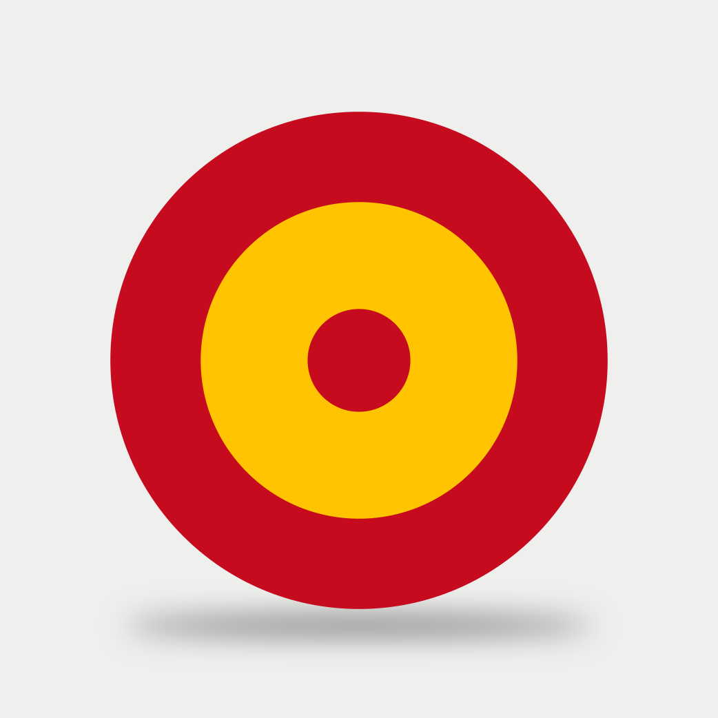 Diorama Base Spanish Airforce Roundel - Scale Model Supplies