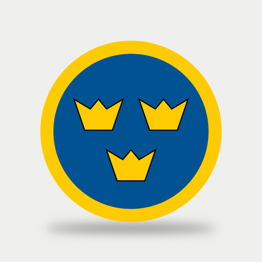 Diorama Base Swedish Airforce Roundel - Scale Model Supplies